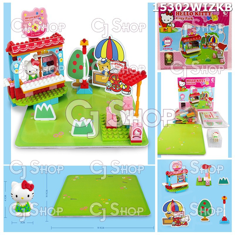 Jual Hello Kitty Building Blocks Park [Sanrio License] 15302 | Shopee ...