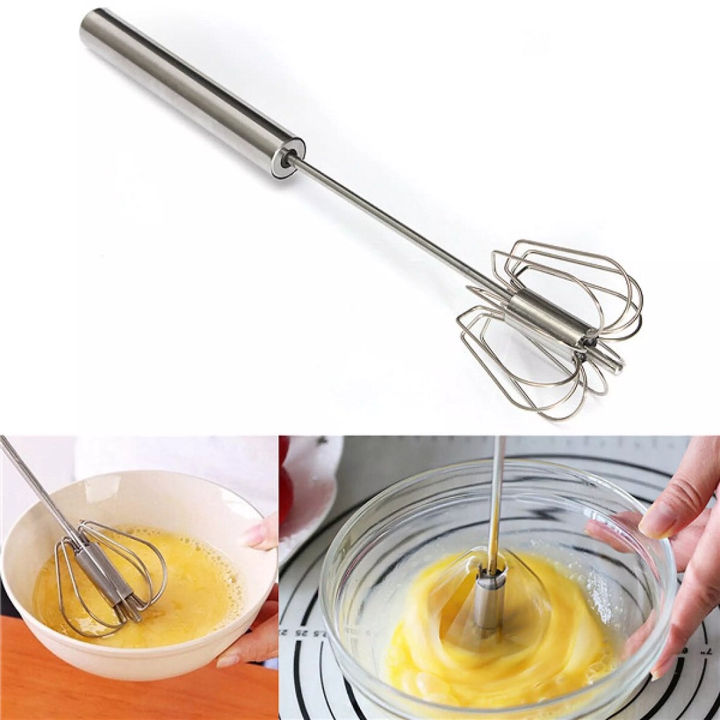 Jual Kocokan / Pengocok Telur Putar Stainless Mixer Manual / Whisk ...