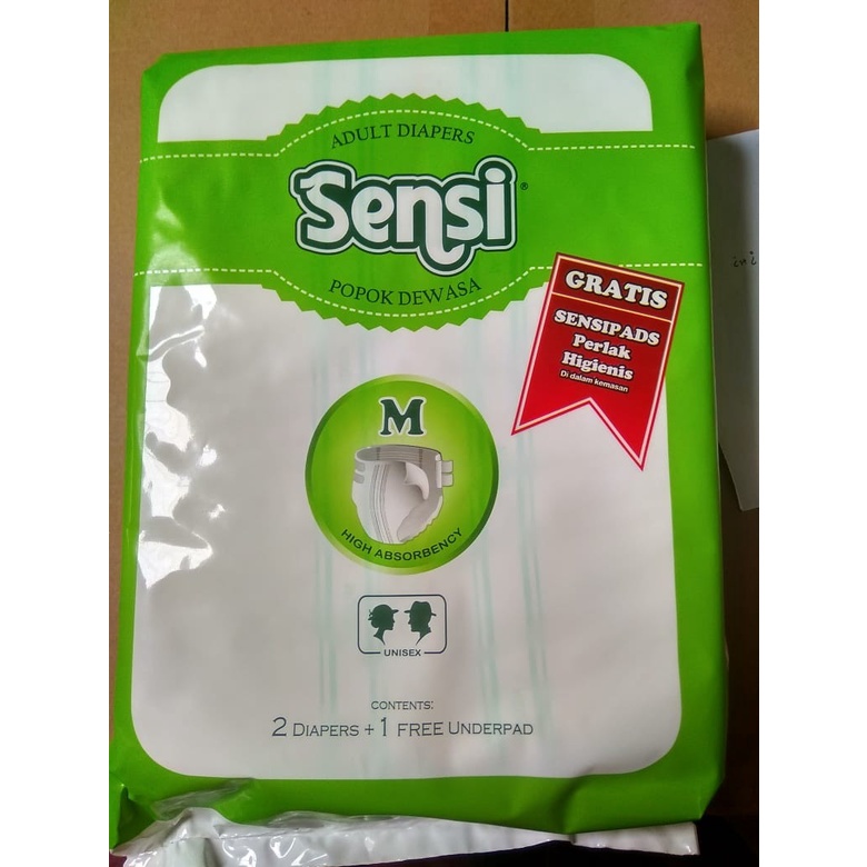 Jual SENSI ADULT DIAPER M2 POPOK DEWASA PEREKAT | Shopee Indonesia