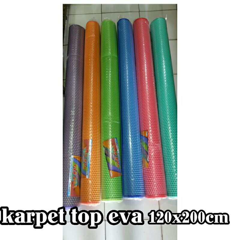 Jual KARPET LANTAI TOP EVA /KARPET POLOS BENTOL 120x200cm/KARPET GULUNG SPON MERCY/TIKAR LANTAI ...