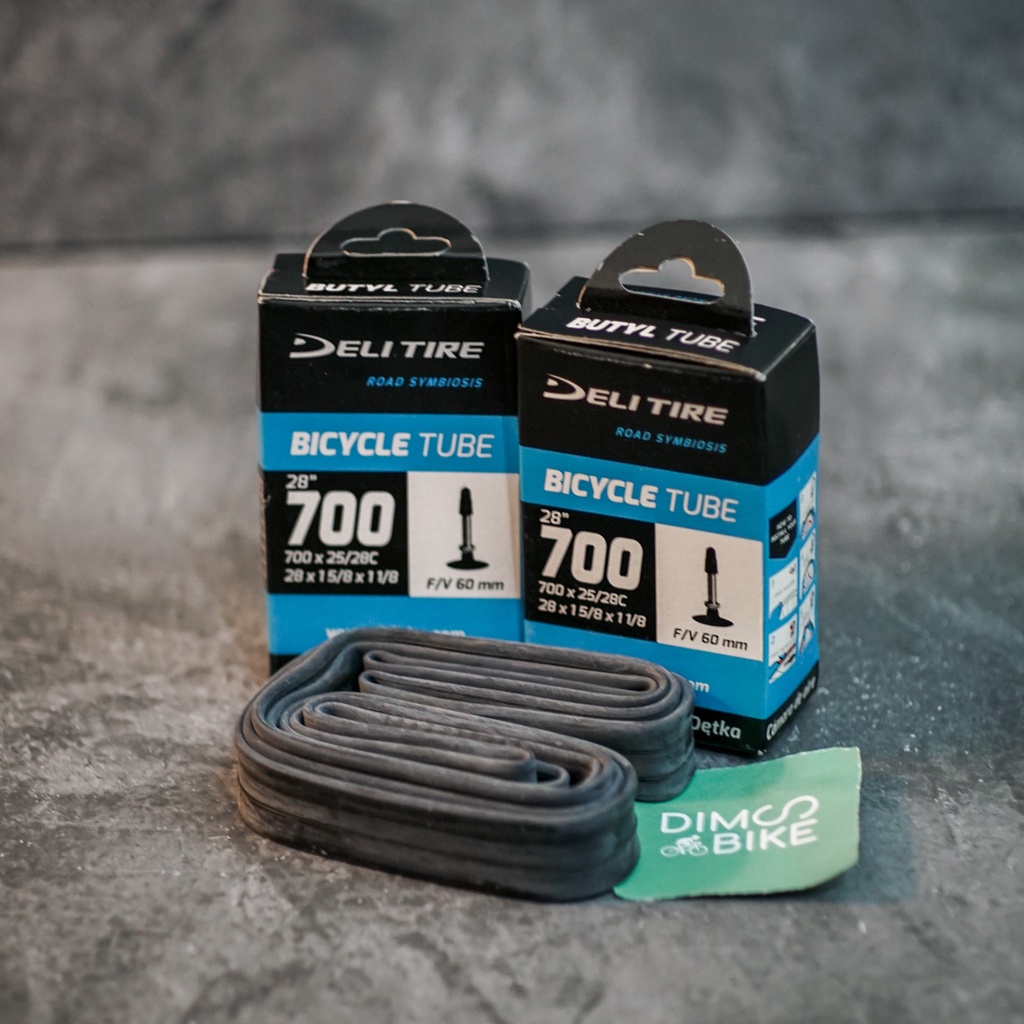 Jual Ban Dalam Sepeda Deli Tire 700 x 25 / 28C Presta Road Bike Presta | Shopee Indonesia