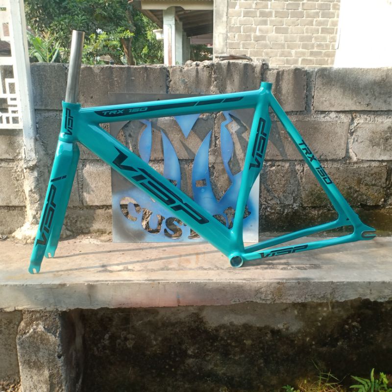 Jual Frame & Fork Fixie ( Geometry VISP ) Bahan Besi Ringan | Shopee ...