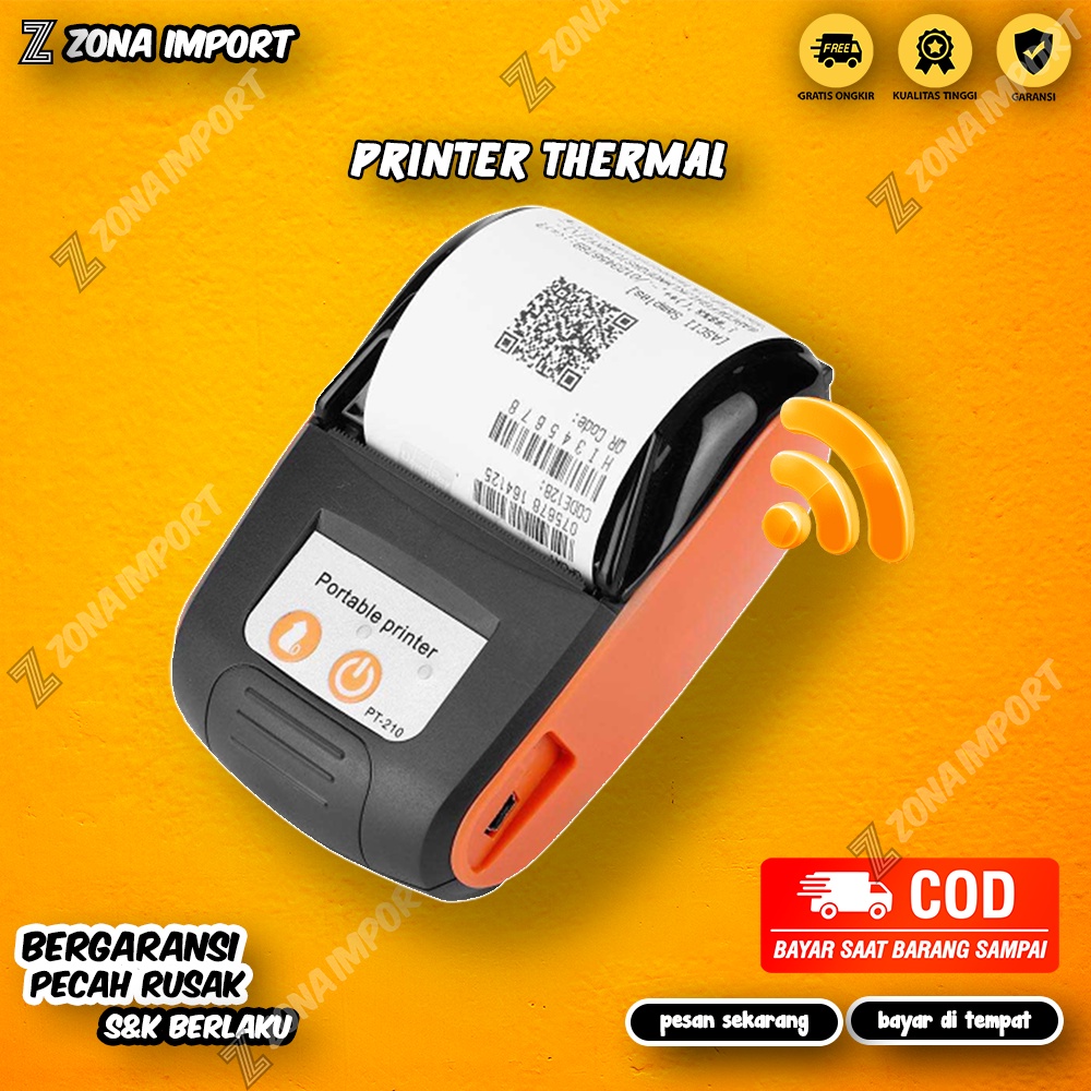 Jual Printer Nota Bluetooth Thermal Receipt Printer 58mm Cetak Nota ...