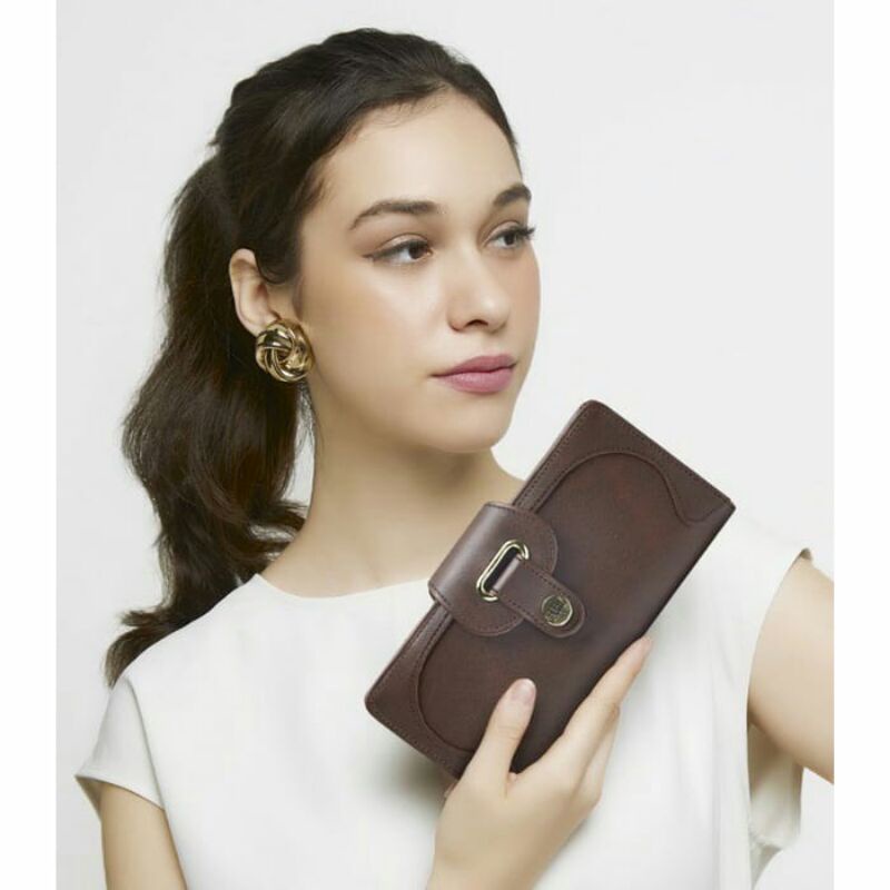 Jual Dompet Wanita New Strap Brown Sophie Martin | Shopee Indonesia