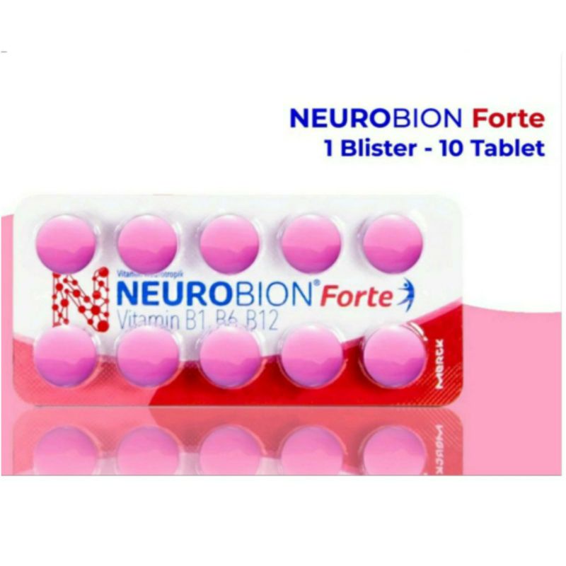 Jual Neurobion/Forte /Nervion - 1 Blister Isi 10 Tablet Suplemen Untuk ...
