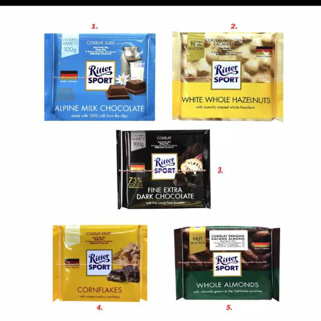 Jual Coklat RITTER SPORT 100gr | Shopee Indonesia