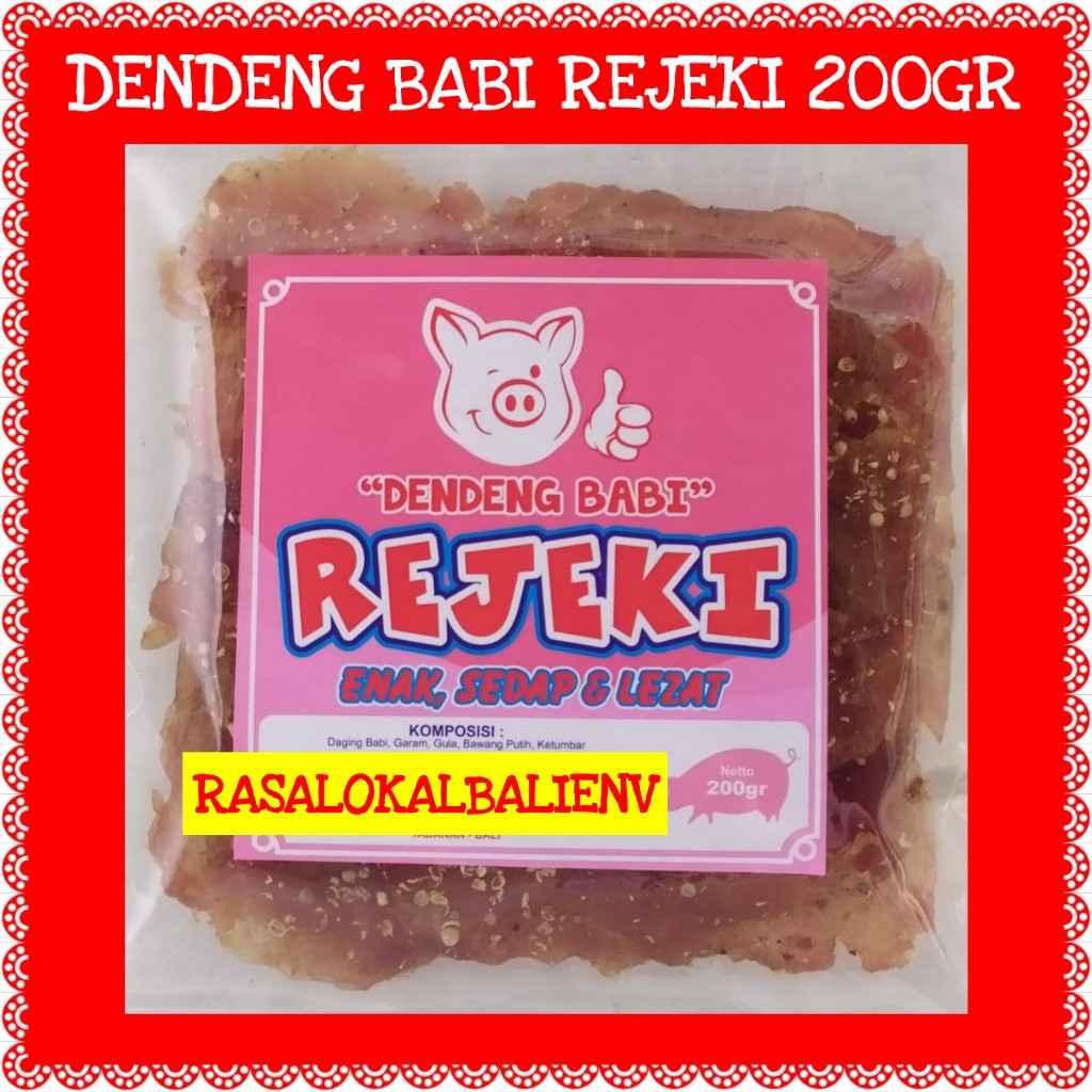 Jual DENDENG BABI REJEKI 200GR, DENDENG BABI ASLI, DENDENG REJEKI ...