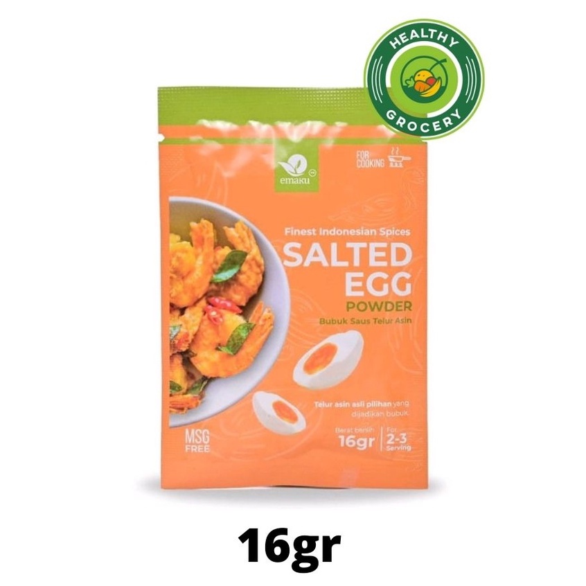 Jual Emaku Salted egg Powder Sachet 16gr MSG FREE / Bubuk Saus Telur ...