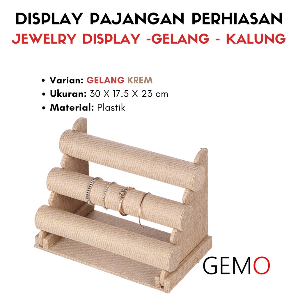 Jual Display Rak Pajangan Perhiasan untuk Gelang dan Kalung cocok untuk ...