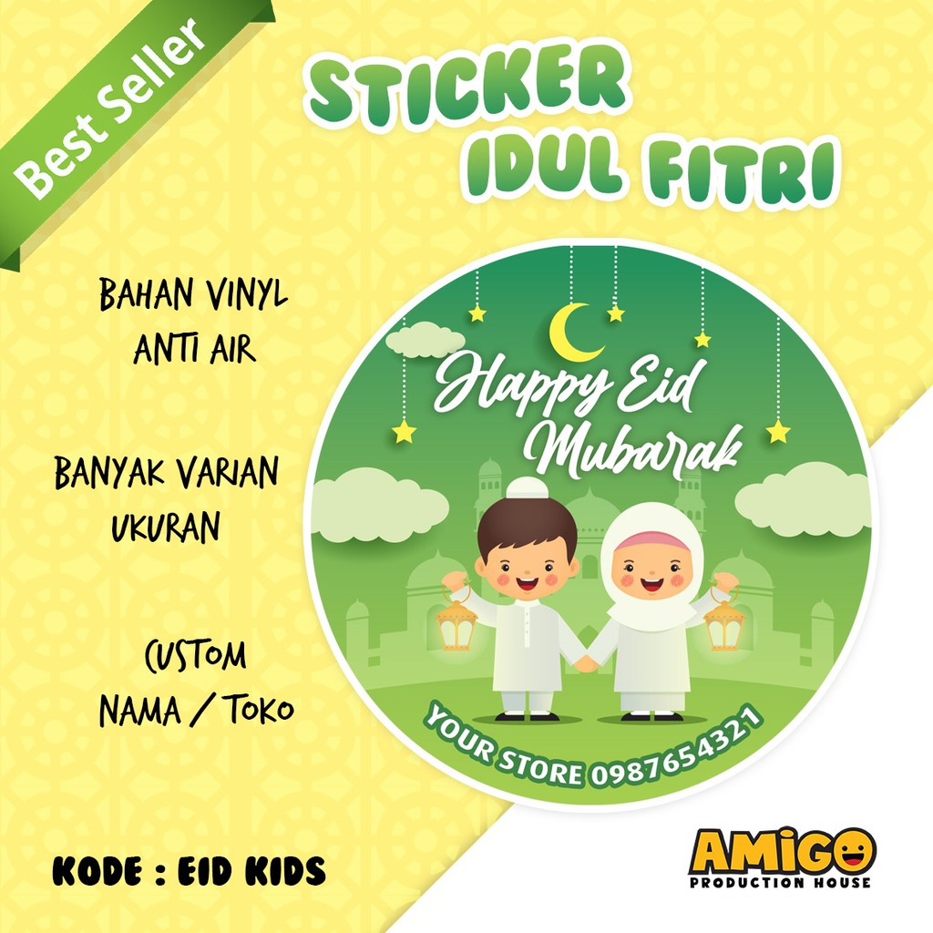 Jual STICKER IDUL FITRI 2025 STICKER HAMPERS HARI RAYA LEBARAN STIKER ...