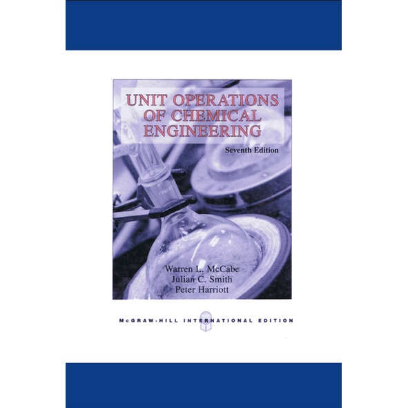 Jual Buku McCabe McGraw Hill Unit operations of chemical engineering ...