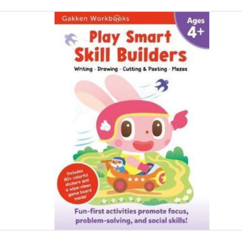 Jual Play Smart Skill Builders Age 4+ : Pre-K Activity Workbook with Stickers for Toddlers Ages ...
