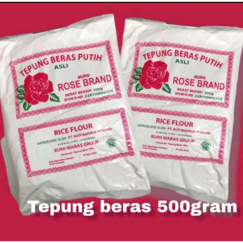 Jual Tepung Beras Rose Brand 500 gram / Tepung Beras / Tepung Rose ...