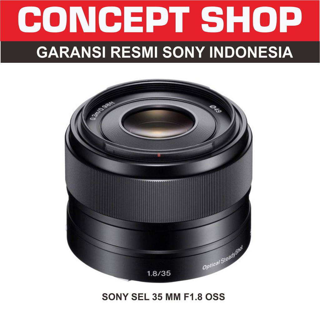 Jual SONY SEL35F18 . E 35MM F1.8 OSS . SEL 35 BLACK RESMI | Shopee ...