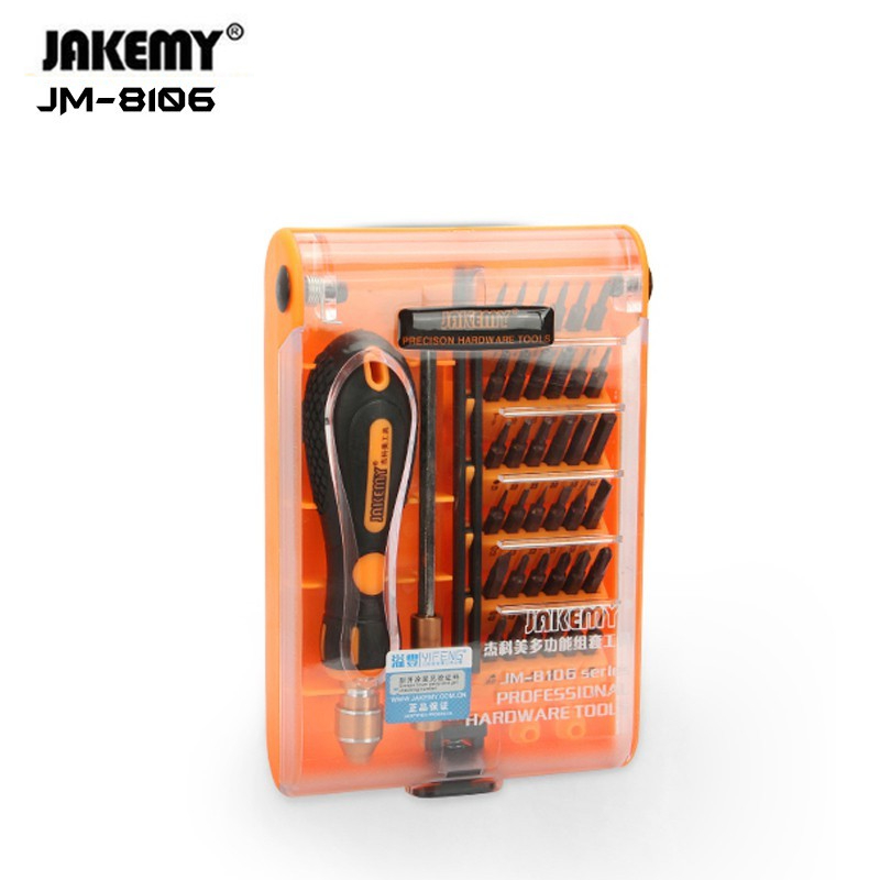 Jual Jakemy Obeng Set JM-8106 38 in 1 T3 T8 T9 Y Bintang 5 U ...