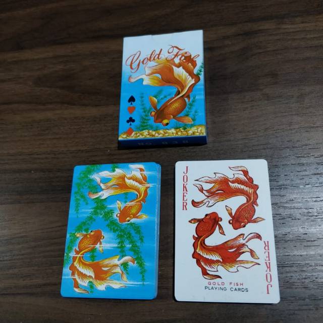 Jual Kartu Remi Gold Fish /playing card Remi / Kartu mainan Remi ( ecer ...