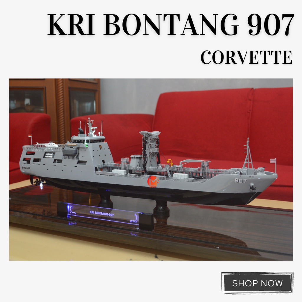 Jual (PO / Pre Order) Miniatur Kapal KRI Bontang 907/ Kapal Perang ...