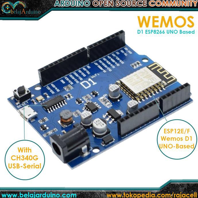Jual Promo WeMos D1 ESP8266 ESP-12F Upgrade WiFi Nodemcu based Arduino ... Jual Promo WeMos D1 ESP8266 ESP-12F Upgrade WiFi Nodemcu based Arduino ...
