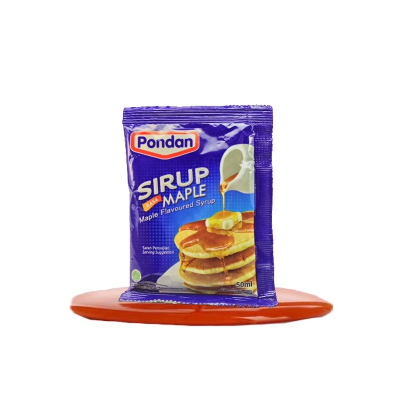 Jual Pondan Sirup Maple Maple Syrup untuk PANCAKE WAFFLE Sachet 40 ml ...