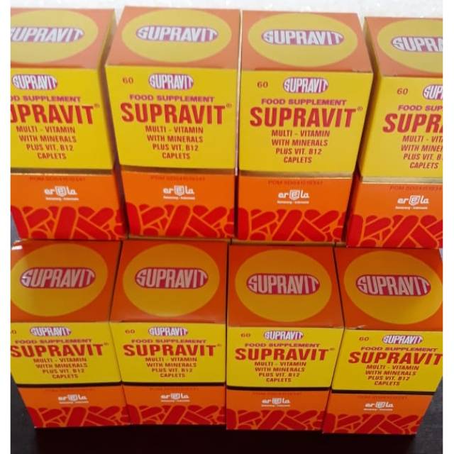 Jual Supravit Multivitamin isi 60 kapsul | Shopee Indonesia