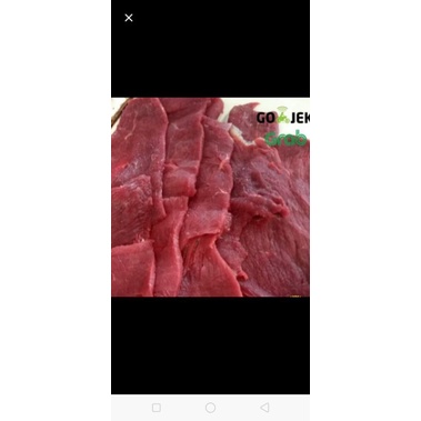 Jual daging sapi lokal sirloin slice teriyaki dijamin fresh segar 500gr ...