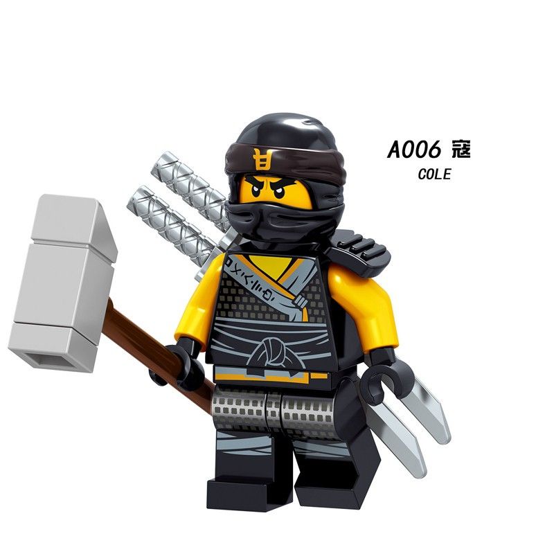 Jual mainan size leg0 minifigure ninjago sword shuriken hammer archer ...