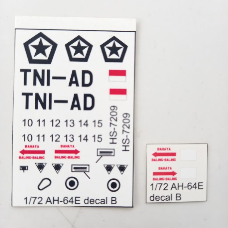 Jual Decal dan Sticker Apache AH-64A TNI-AD heli tempur | Shopee Indonesia