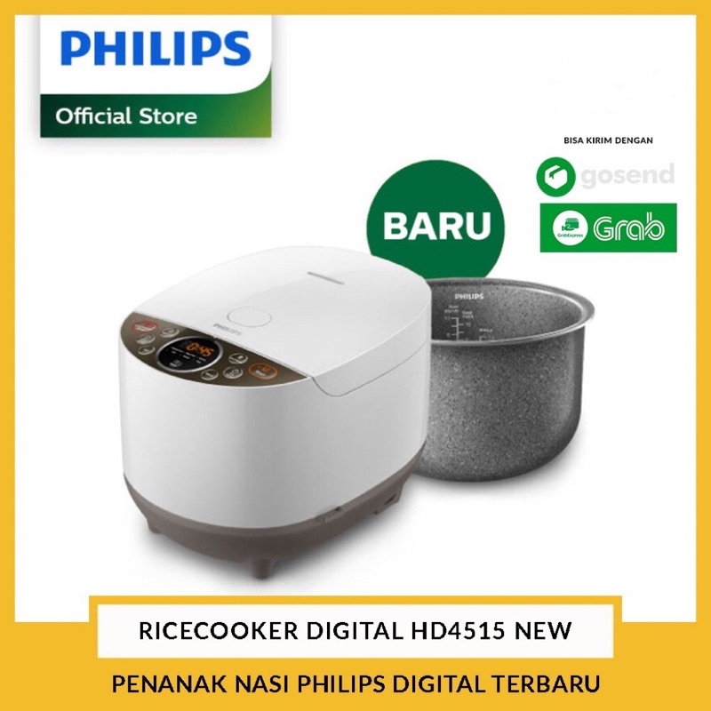 Jual Rice Cooker Digital PHILIPS HD4515 NEW Garansi 2 Tahun | Shopee ...