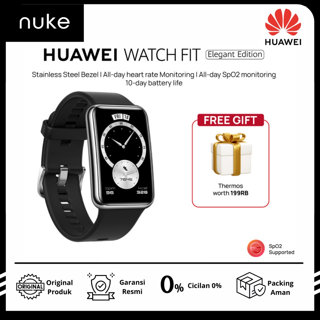 Jual HUAWEI Watch Fit Elegant Edition SmartWatch | Shopee Indonesia
