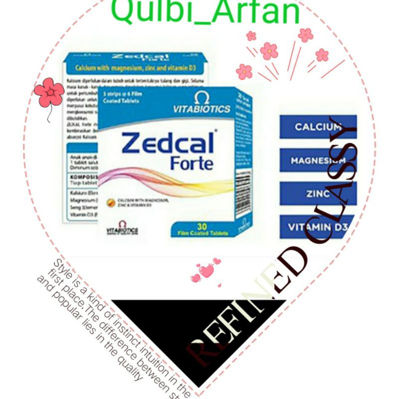 Jual Vitabiotics Zedcal forte 30's | Shopee Indonesia