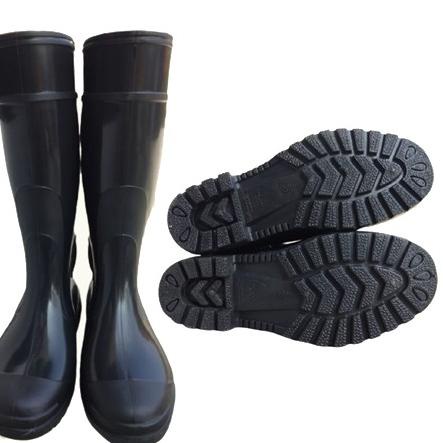 Jual SEPATU BOOT KARET JEEP HITAM PVC / SEPATU BOT KERJA PROYEK SEPATU ...