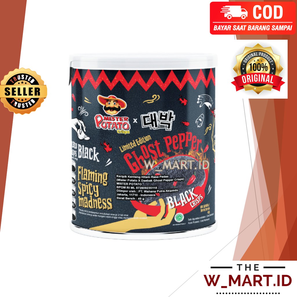 Jual MISTER POTATO X DAEBAK GHOST PEPPER CRIPS | Shopee Indonesia