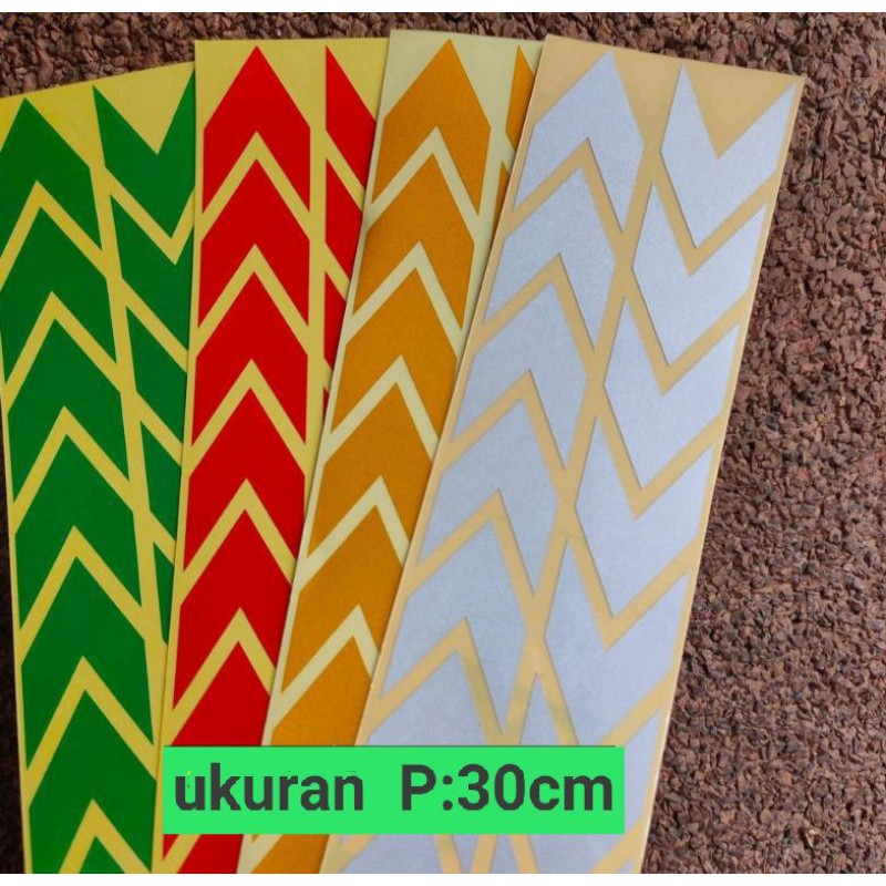 Jual sticker panah line reflective menyala cutting | Shopee Indonesia