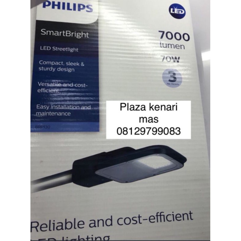 Jual lampu jalan led philips BRP130 70w 70 watt lampu pju led brp 130 ...