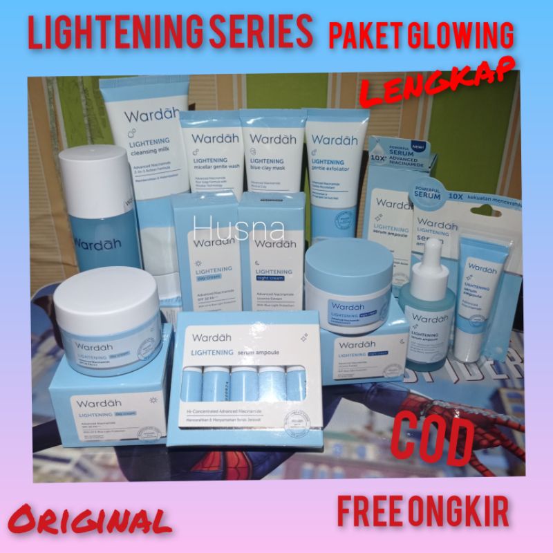 Jual BISA COD TERMURAH Paket Wardah Lightening Series Plus Serum ...