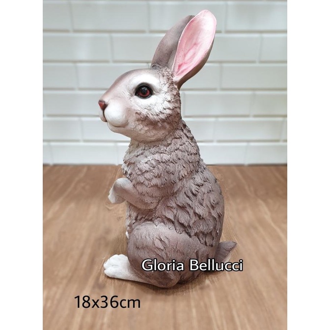 Jual PATUNG PAJANGAN KELINCI JUMBO RABBIT DEKORASI HIASAN KOLAM TAMAN ...