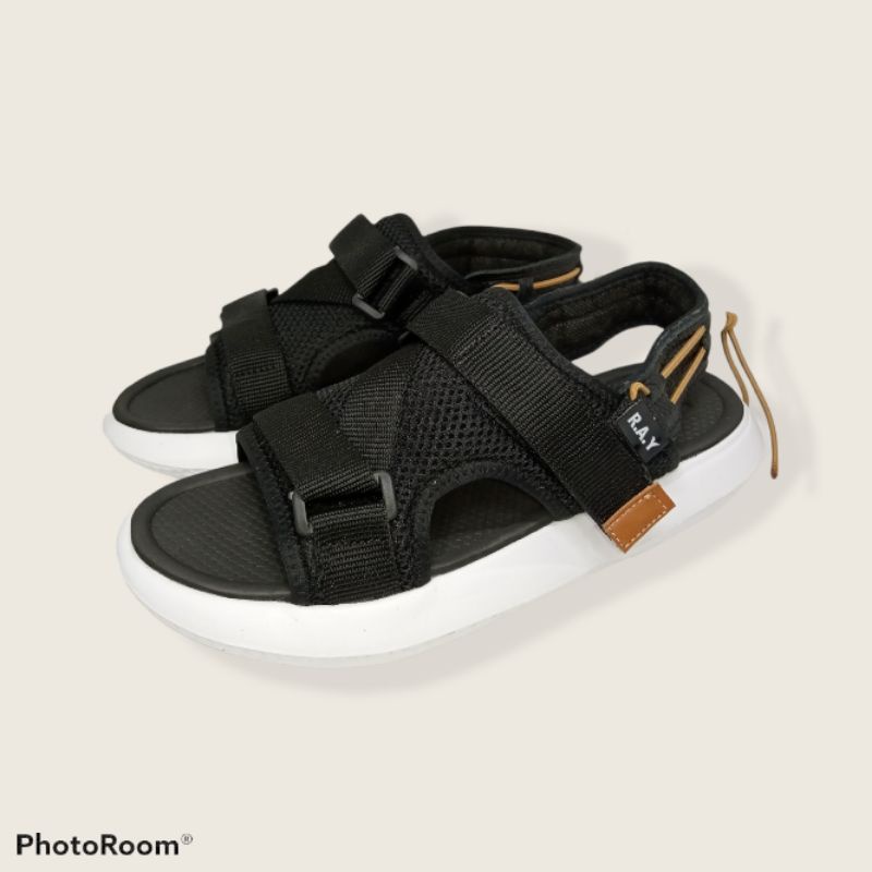 Jual RAY Footwear - Sandals Unisex - Series Bila ( Black White B ...