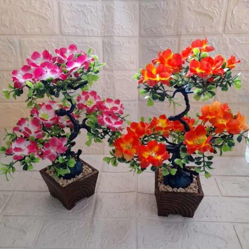 Jual GROSIR Bonsai hias artificial Tanaman hias Bunga artificial Bunga ...