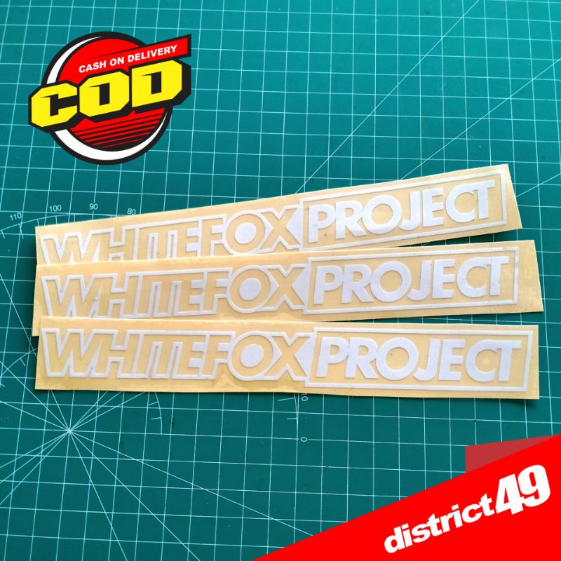 Jual Cutting sticker - Stiker cutting White Fox Project - Stiker White ...
