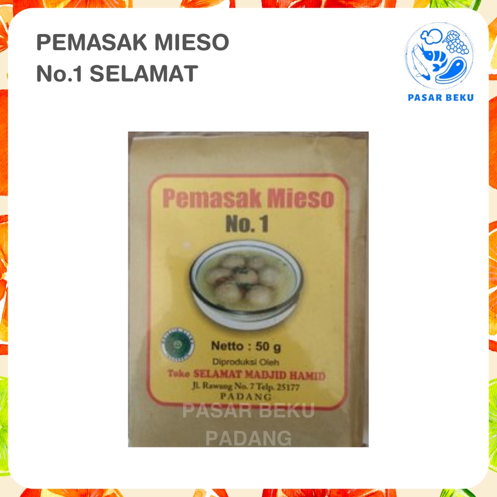 Jual Bumbu Pemasak SELAMAT Mieso Miso Bakso Padang Asli 50gr Bumbu ...