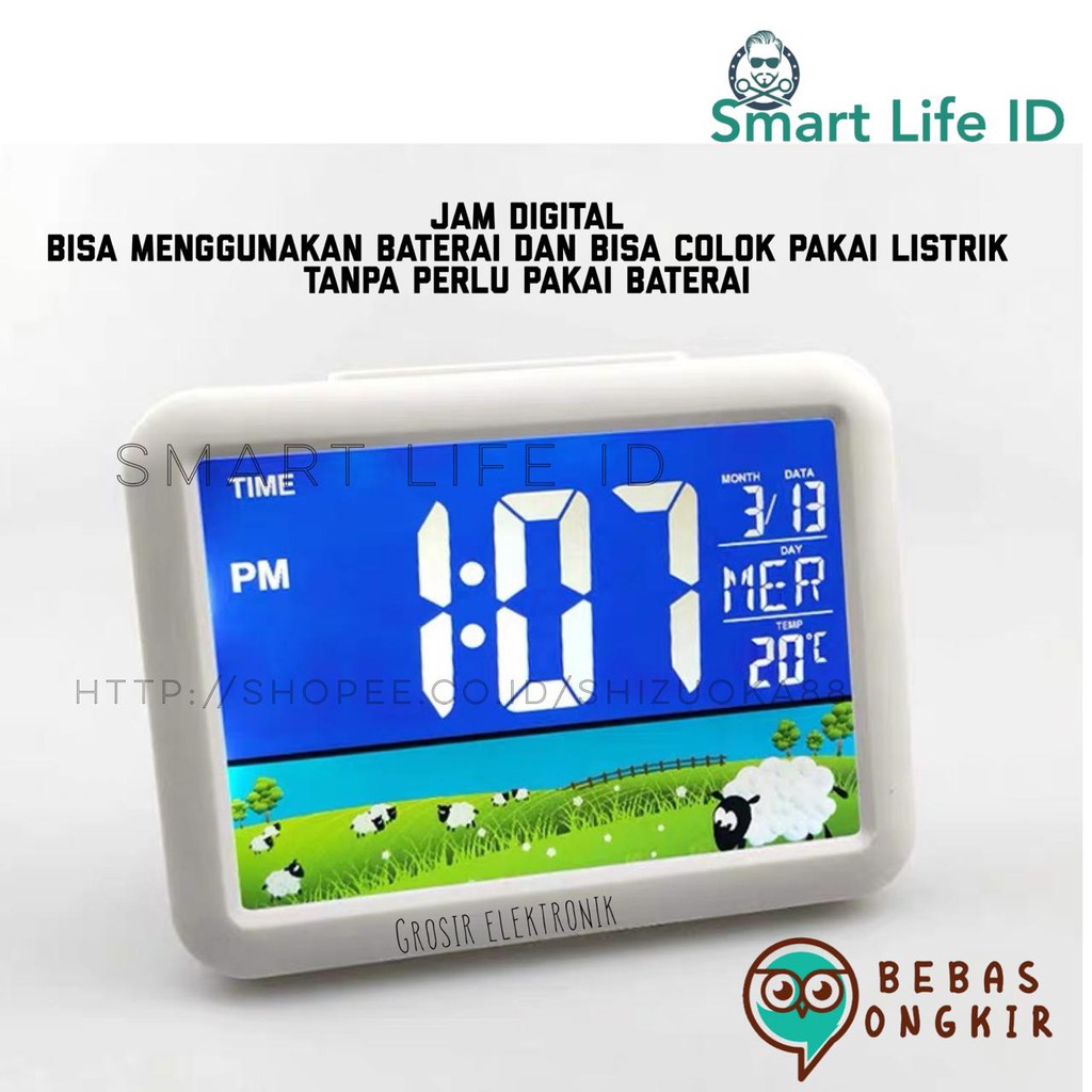 Jual Jam Meja Digital Led Weker / Digital Alarm Clock Dekorasi Rumah ...