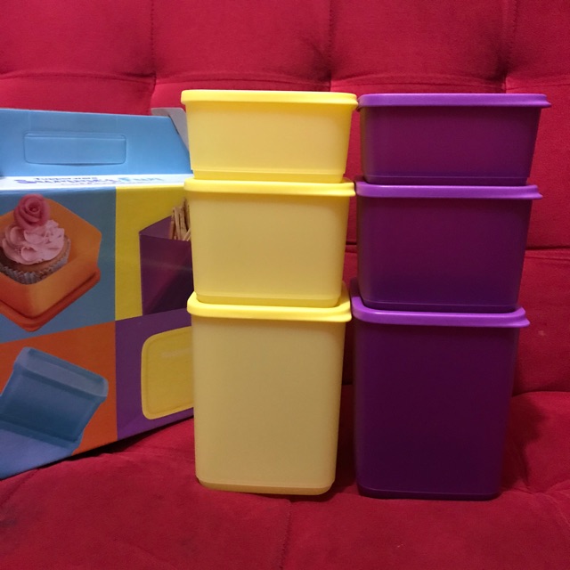 Jual TUPPERWARE SUMMER FUN UNGU KUNING (SATUAN) | TOPLES | Shopee Indonesia