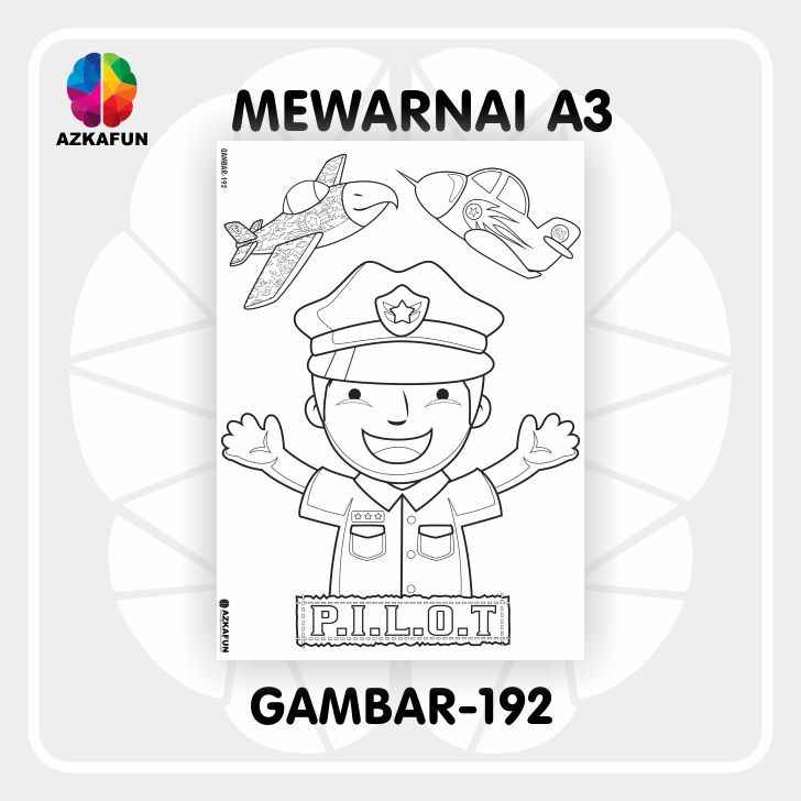 Jual Kertas Mewarnai A3 PROFESI - Mewarnai tema profesi | Shopee Indonesia
