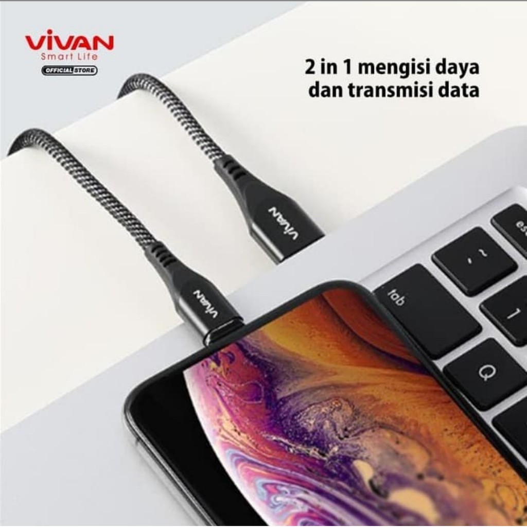 Jual Vivan MGL100 Data Cable Lightning iphone ipad Magnetic kabel ...