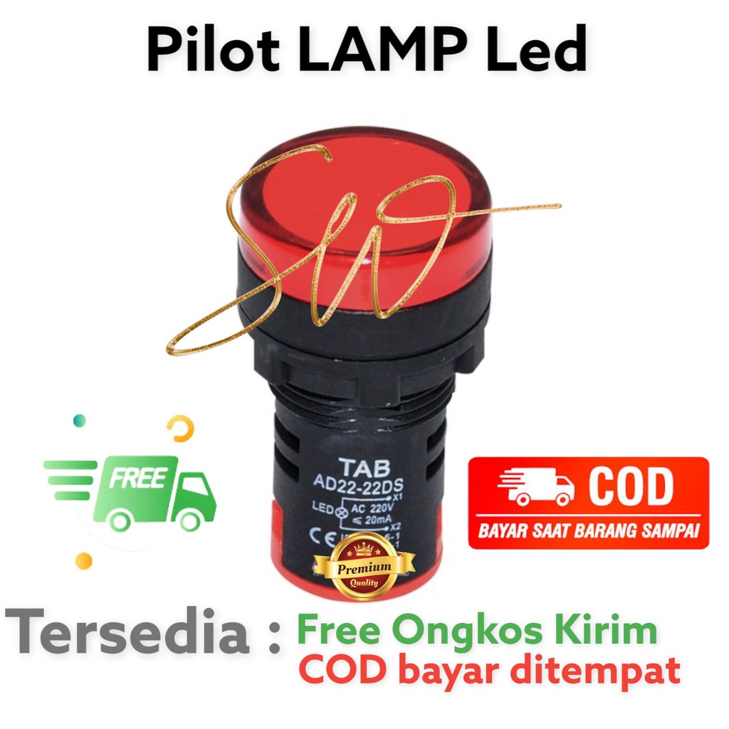 Jual LAMPU INDIKATOR PILOT LAMP LED/LAMPU PANEL/PILOT LAMP 22mm 220v ...