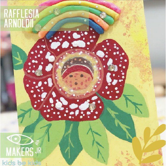 Jual Rafflesia Arnoldi Mixed Media Painting - Makers Kit | Shopee Indonesia