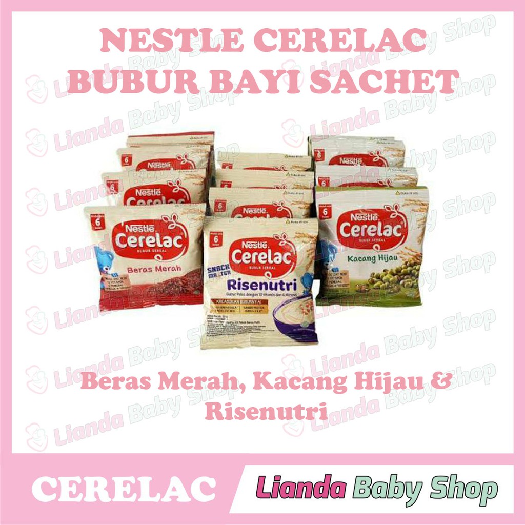 Jual NESTLE CERELAC BUBUR BAYI 6+ SACHET 20 GRAM / BUBUR BAYI INSTAN ...