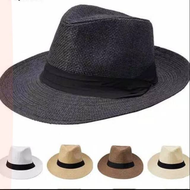 Jual Bohemian Panama Hat topi tompi topi fedora topi panama topi koboi ...