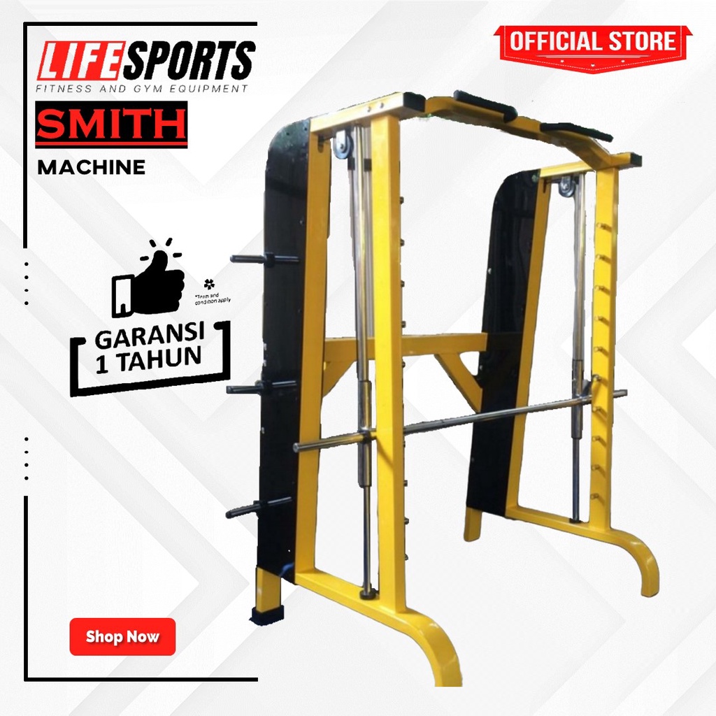 Jual LIFESPORTS - new alat kesehatan olahraga fitness gym smith machine ...