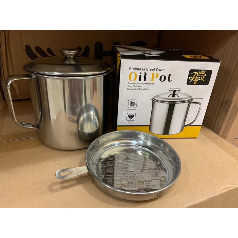 Jual WADAH PENYARING MINYAK OIL FILTER POT STAINLESS / TEMPAT ...